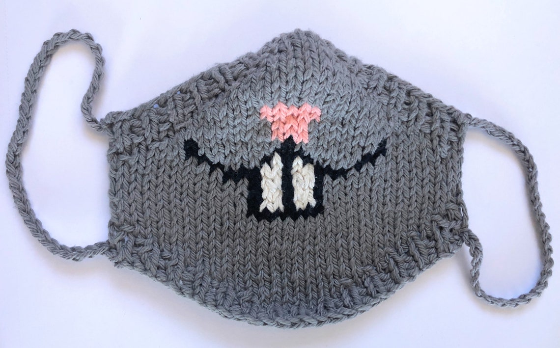 Easy Face Mask Knitting PATTERN Bunny Teeth Mask Face Mask - Etsy