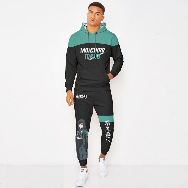 Muichiro Tokito Hoodie and Jogger Set Anime Clothes - Etsy