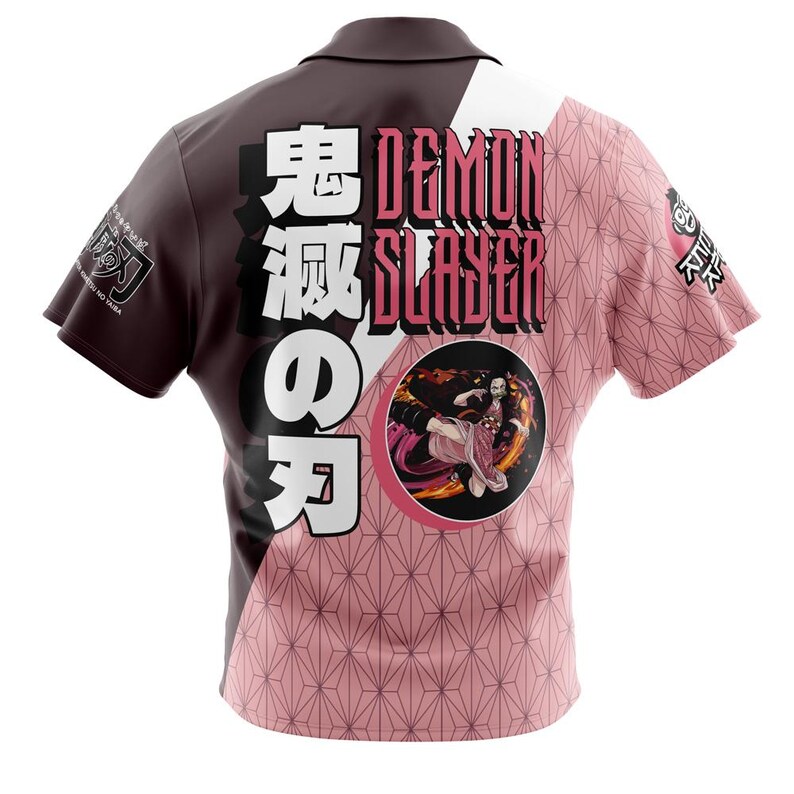 Kamado Nezuko Button up Hawaiian Shirt DEMON SLAYER - Etsy