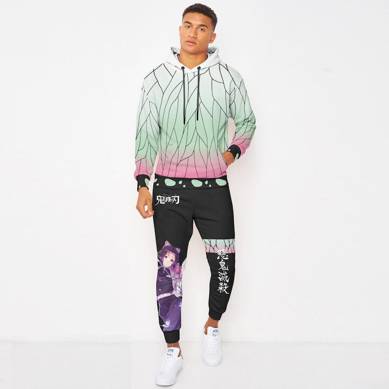 Kochou Shinobu Hoodie and Jogger Set Anime Clothes - Etsy