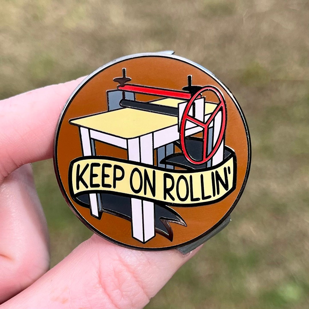 Keep on Rollin' Hard Enamel Pin - Etsy