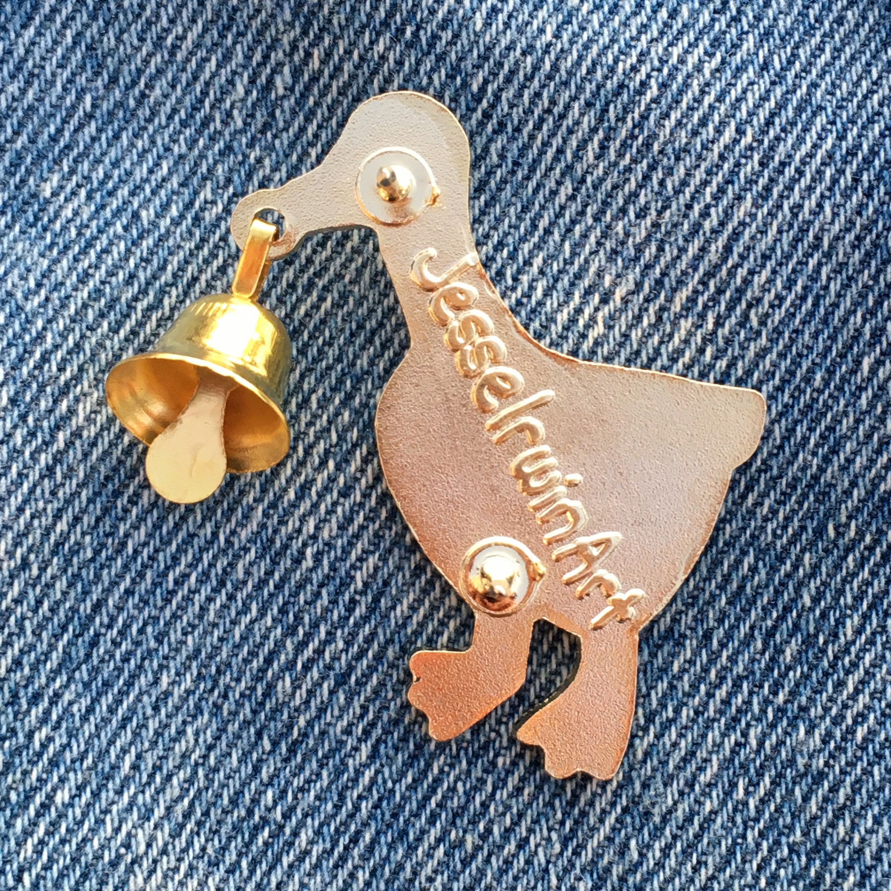 Horrible Goose Hard Enamel Pin With Bell or Charm Rake | Etsy