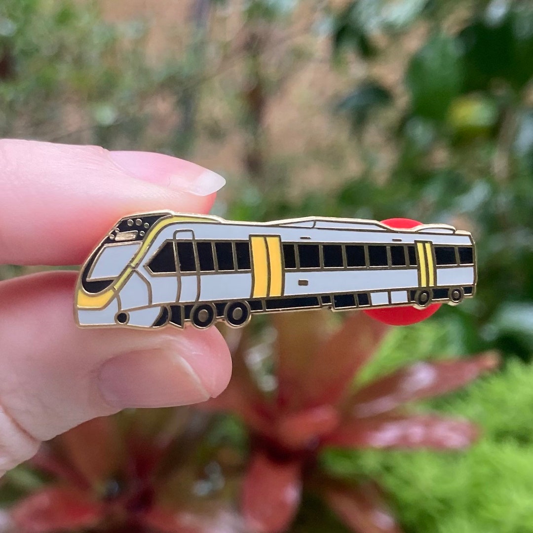Brisbane NGR Train - Hard Enamel Pin - 40mm Wide, Gold Plating - for ...
