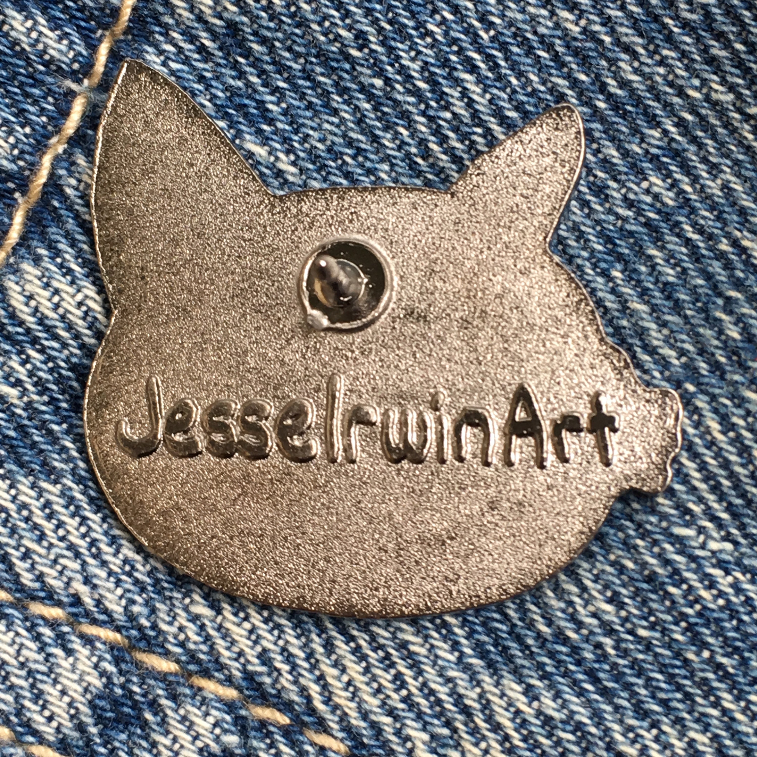 Orange Cat nick Hard Enamel Pin Orange Pink | Etsy