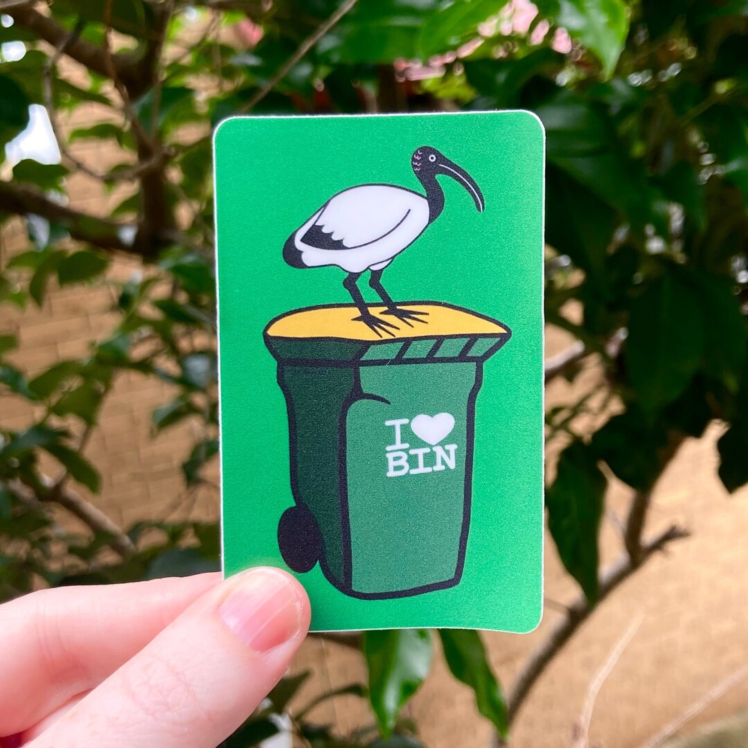 Bin Chicken Travel Card Vinyl Sticker - Etsy