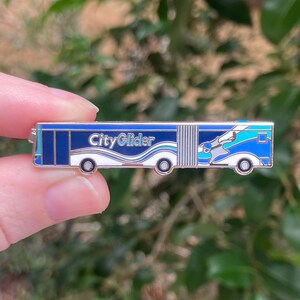 Blue Cityglider Bus - Hard Enamel Pin - Etsy