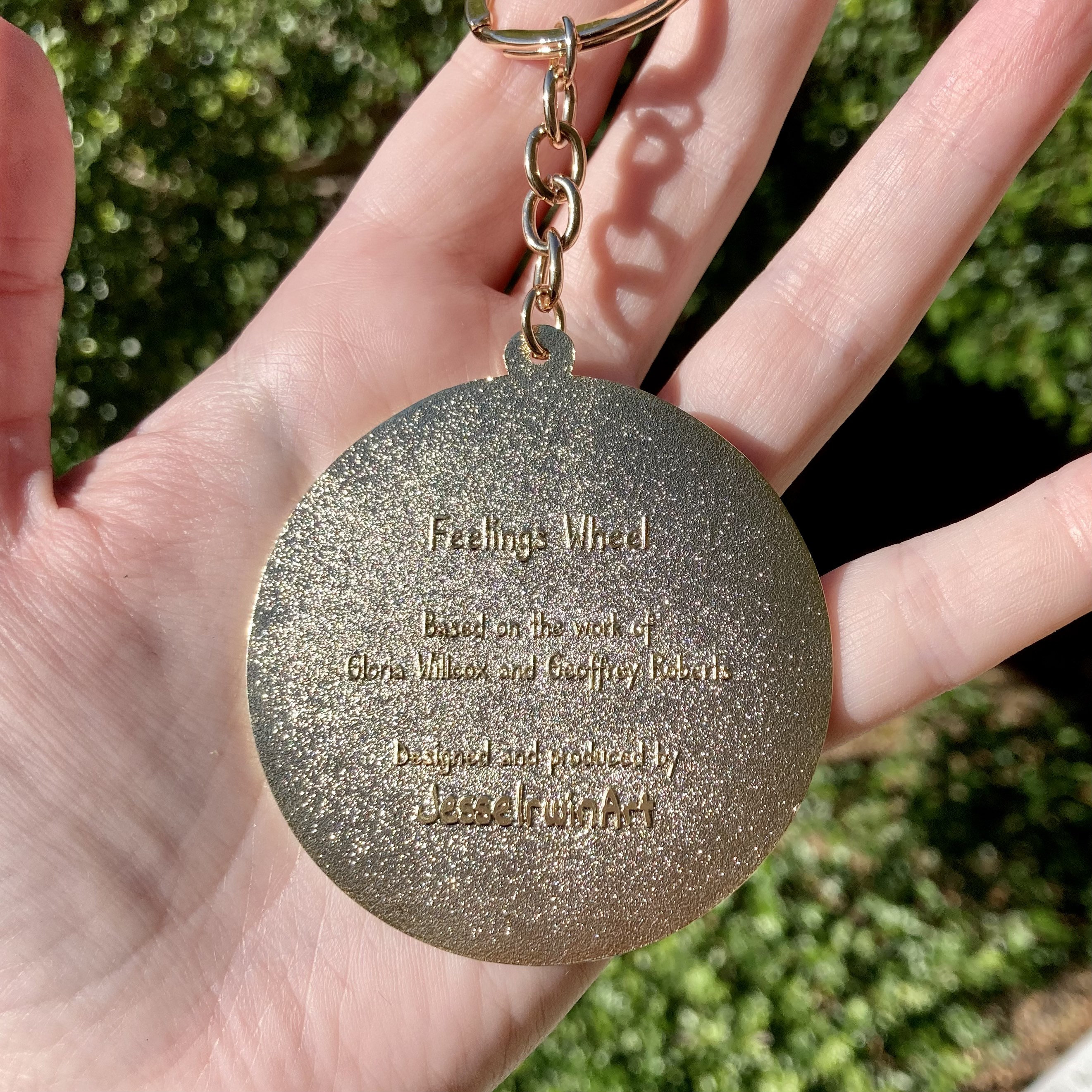 Feelings Wheel Hard Enamel Keychain 60mm Wide - Etsy