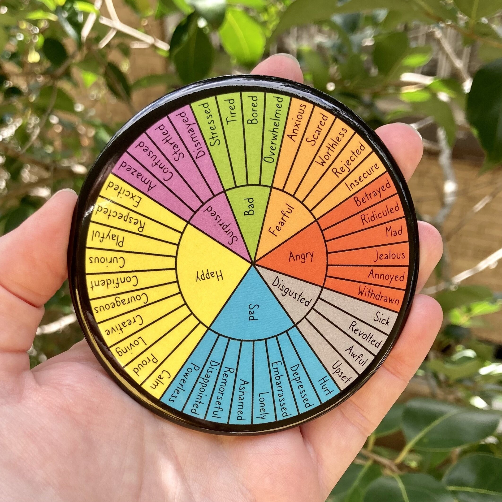 Simplified Feelings Wheel Magnet - Etsy Australia