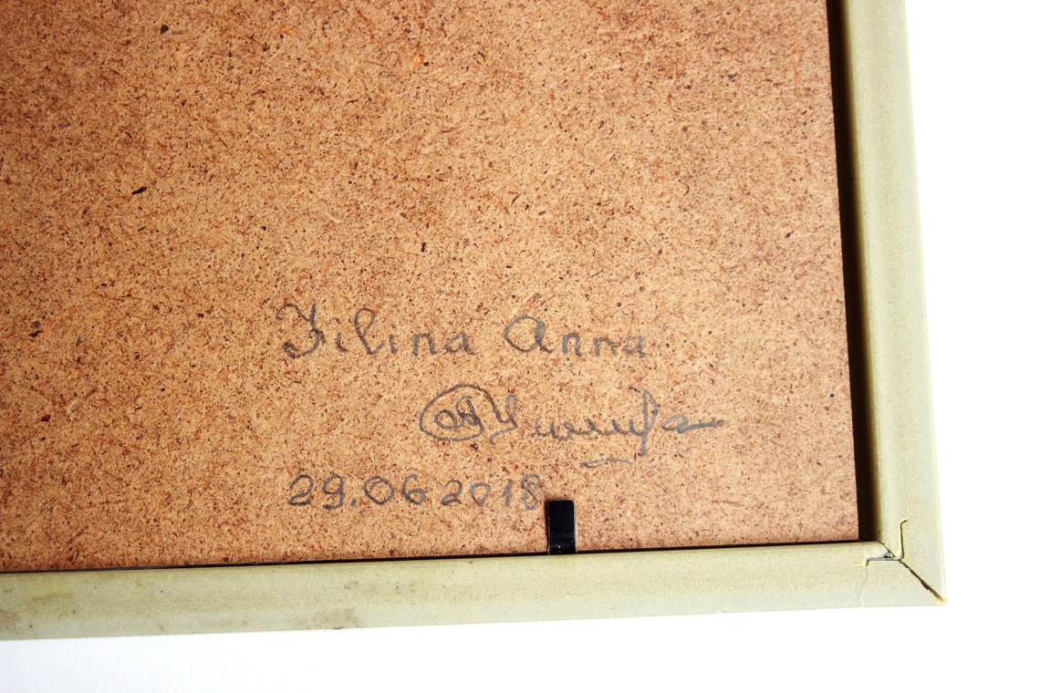 Personalized Photo Order Original Artwork Pressed Flower Art Wall Decor ...