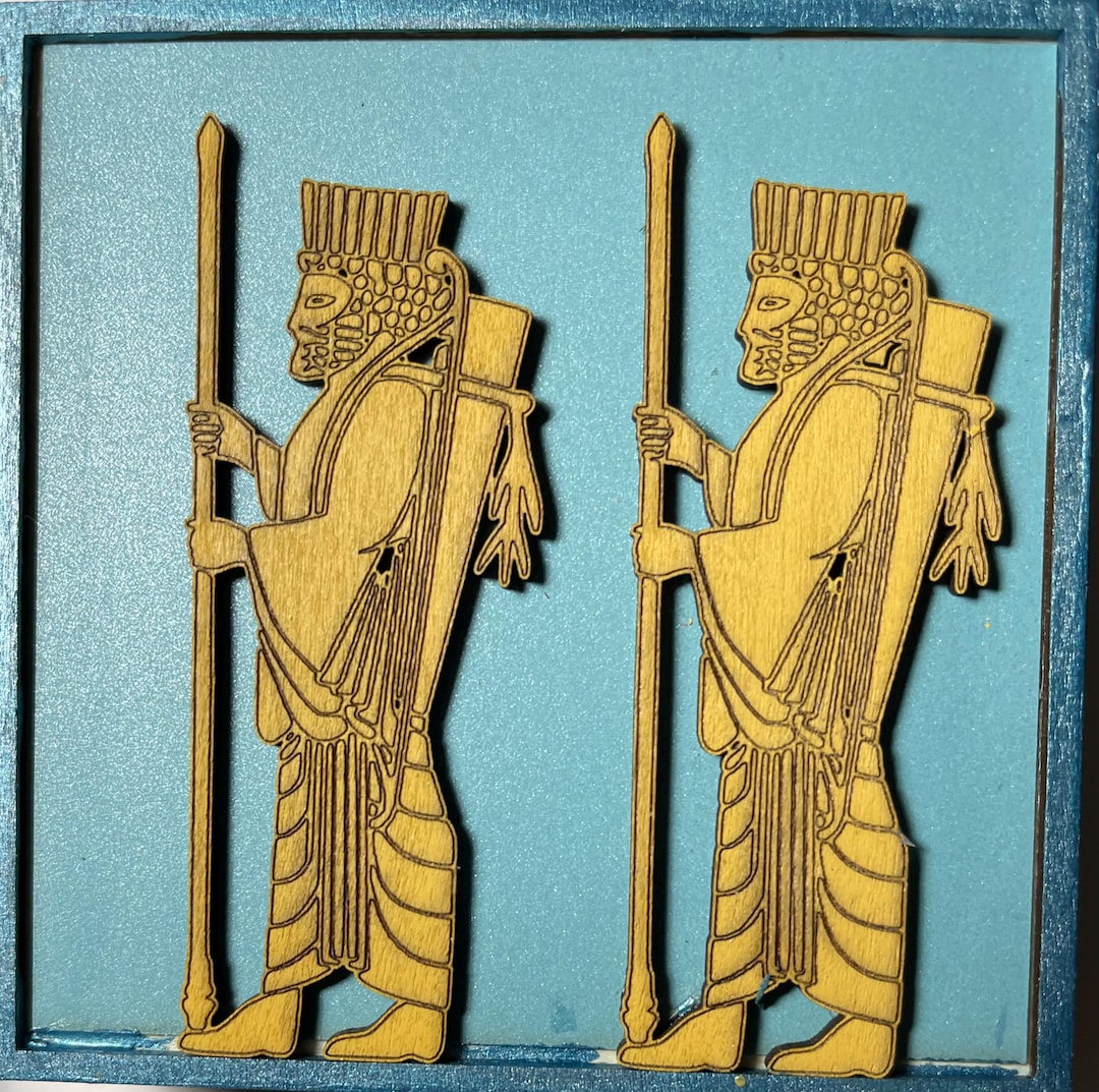 Immortal Soldiers of Takht E Jamshid, Unique Decor Gift 4x4x1 ...