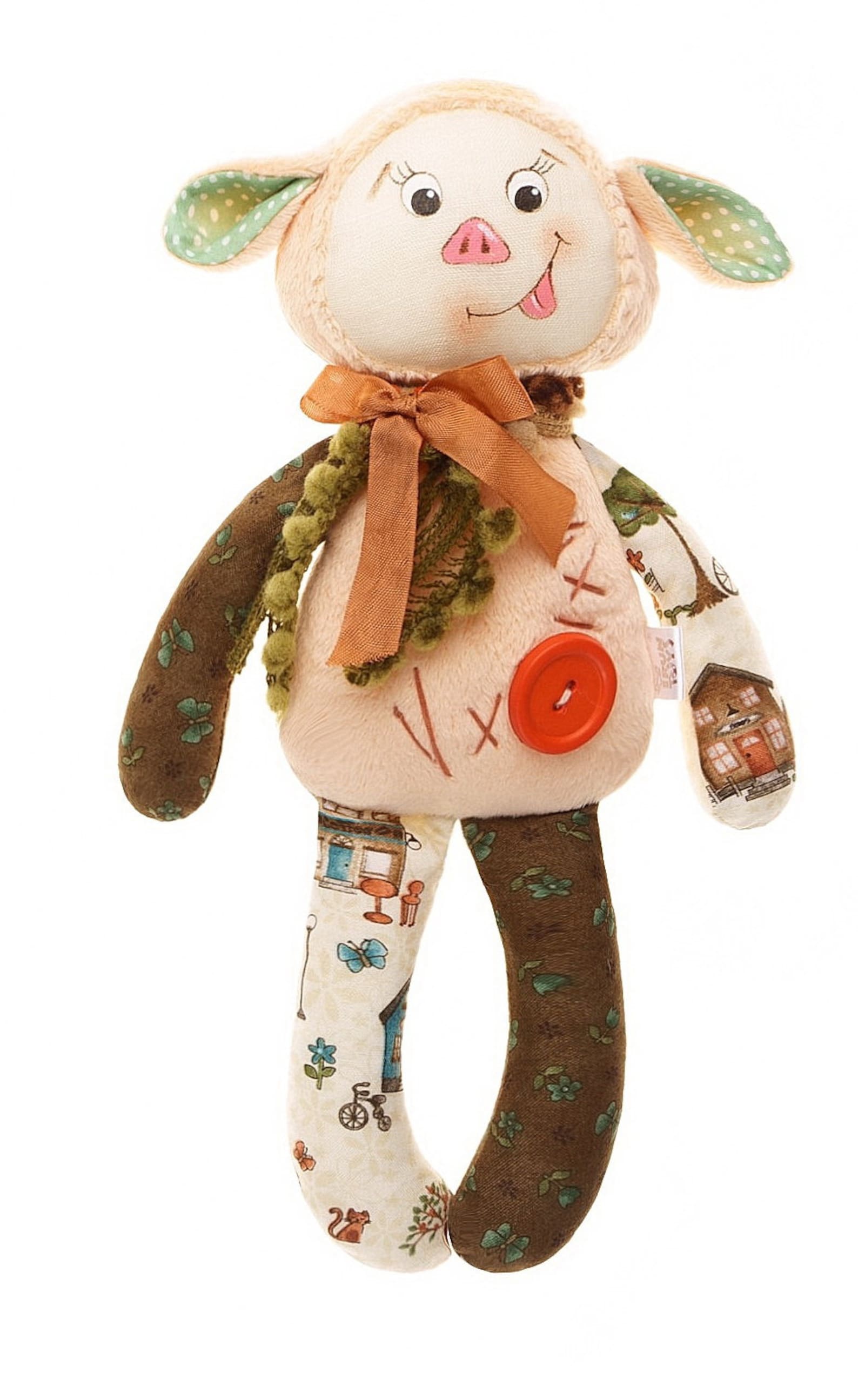 Stuffed Pig Sewing Pattern Plushie Pig Pattern PDF Infant | Etsy