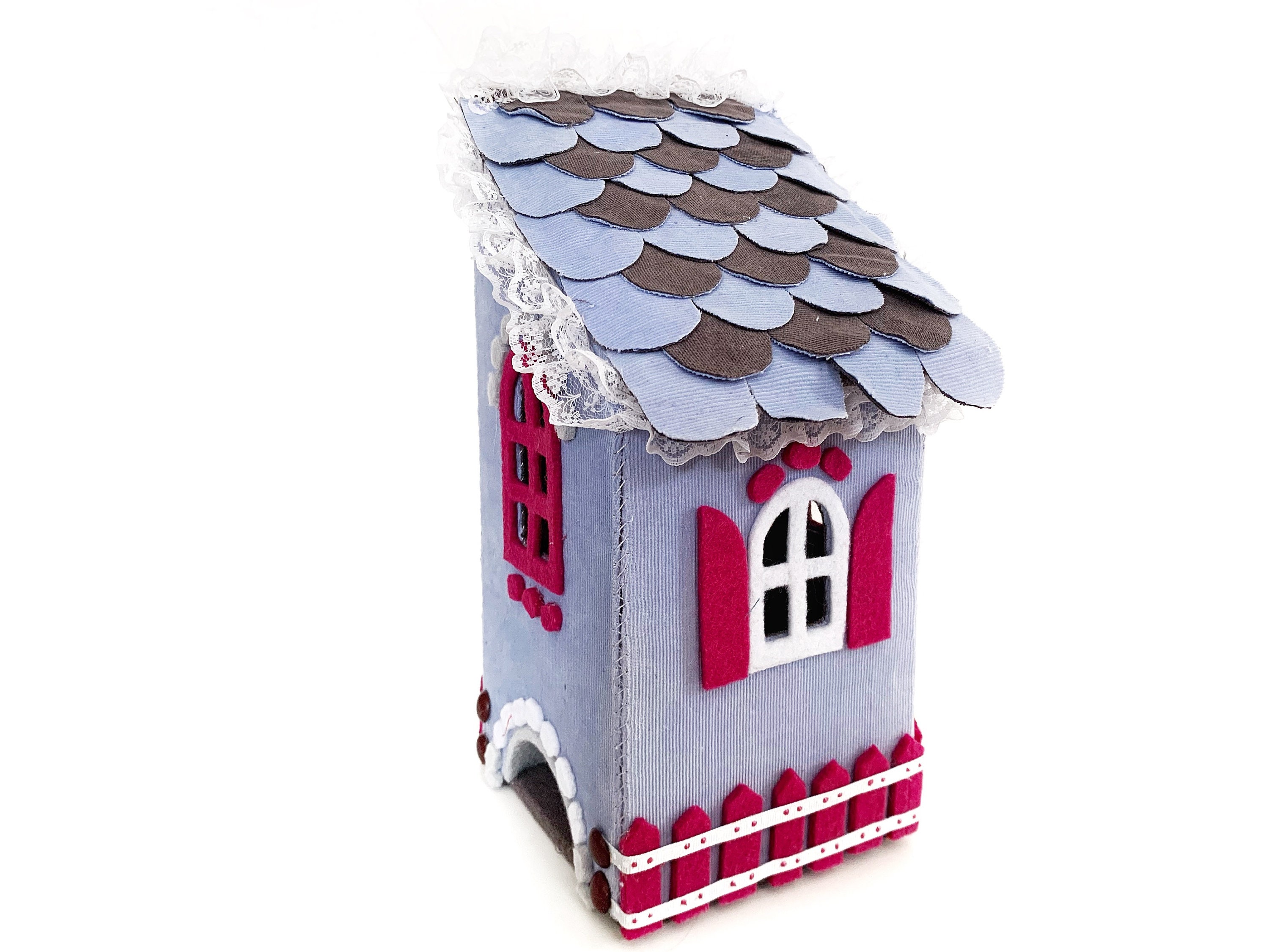 Felt Doll House Pattern PDF Christmas Village Houses Sewing | Etsy