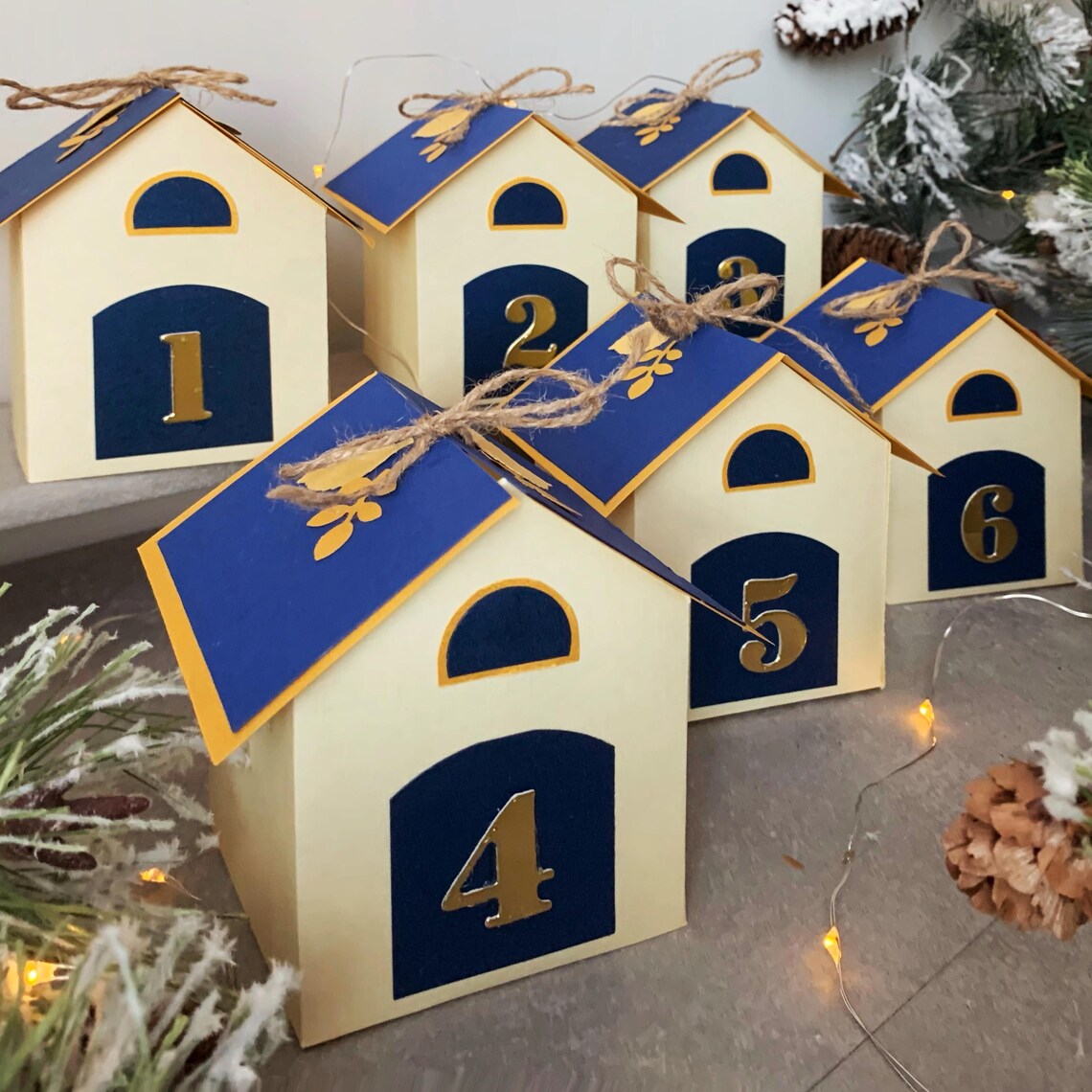 Printable Christmas Advent Calendar Boxes: European City DIY (PDF ...