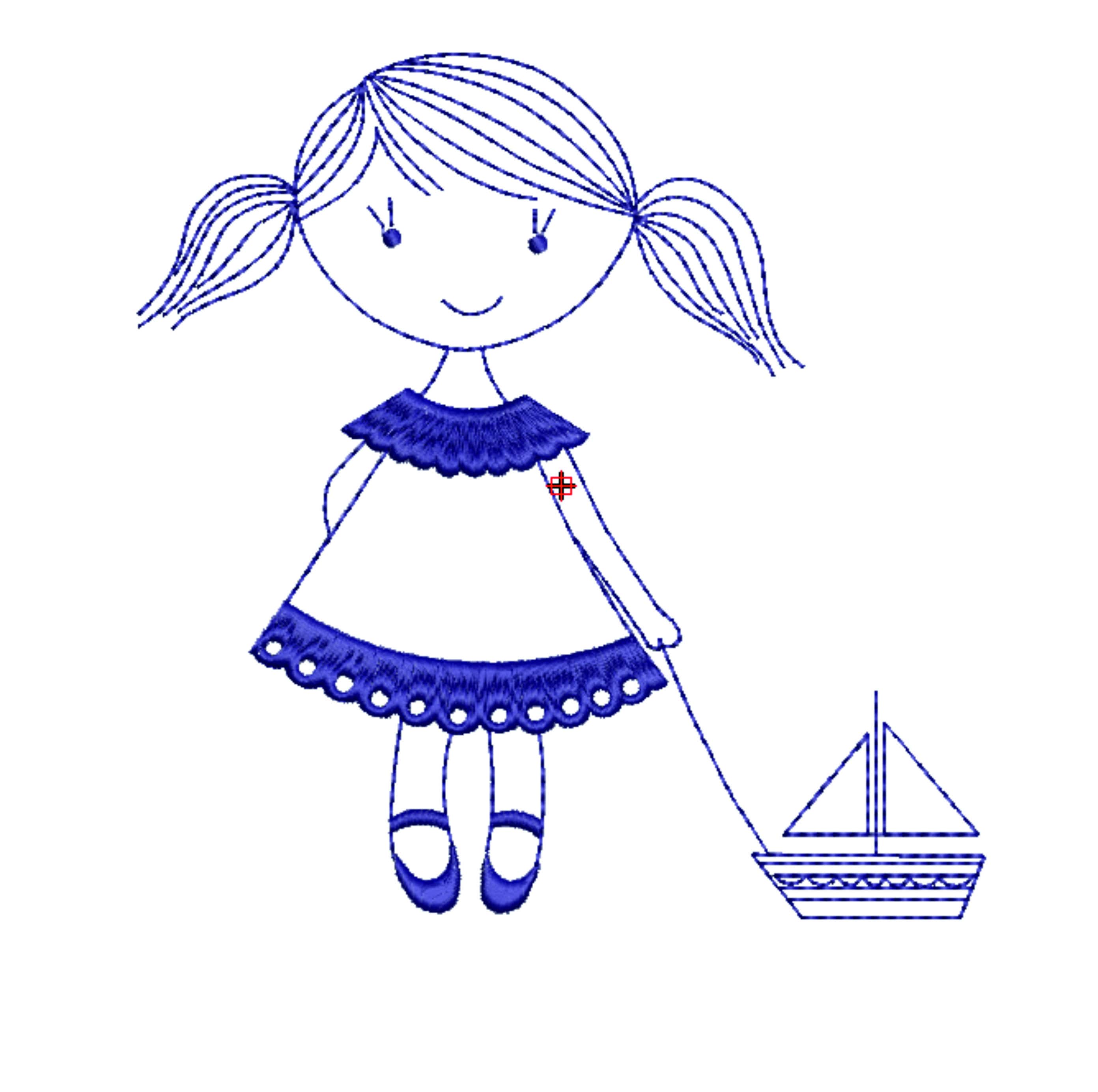 Baby Girl Machine Embroidery Designs Children Applique - Etsy