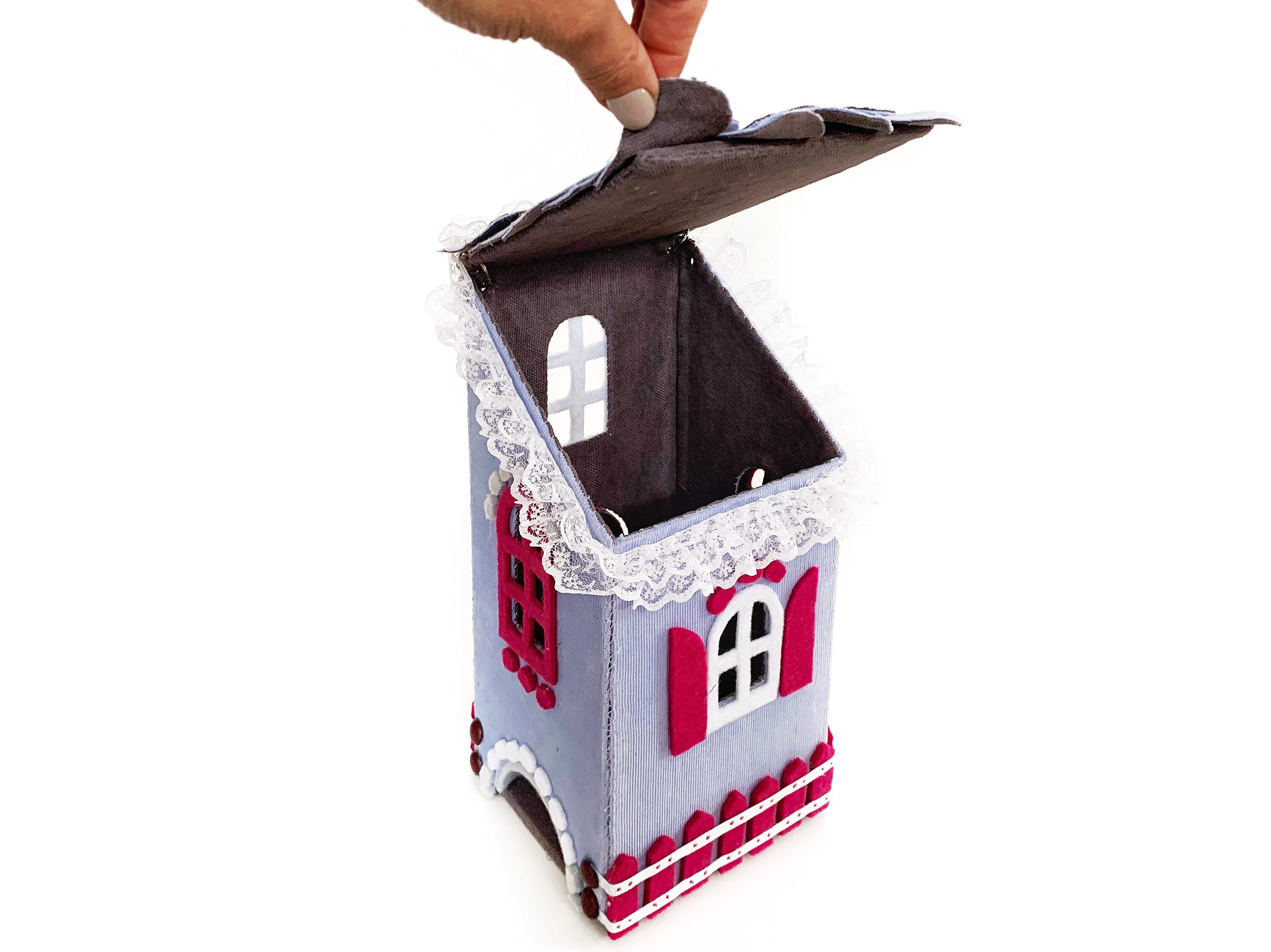Felt Doll House Pattern PDF Christmas Village Houses Sewing | Etsy