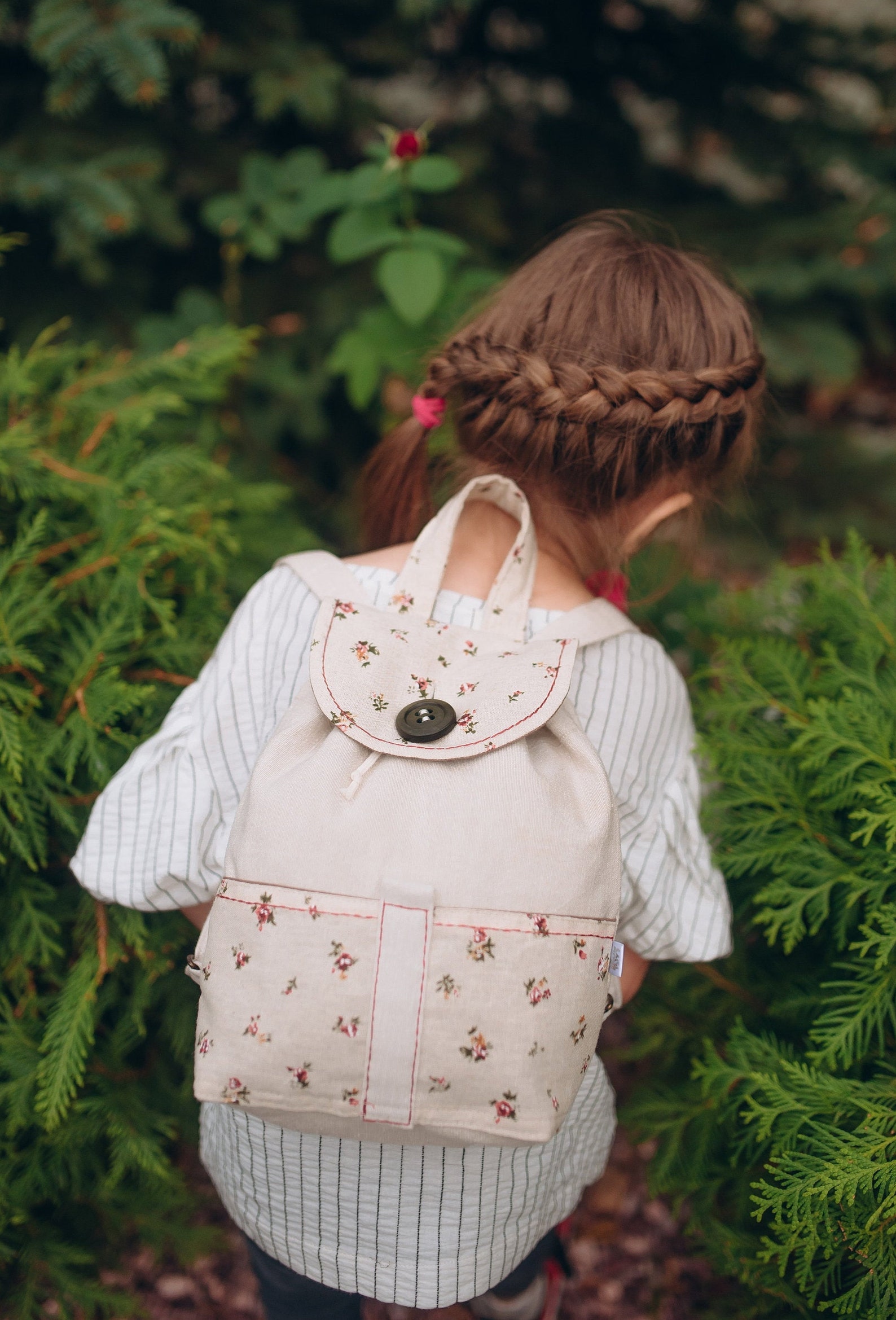 Linen Backpack for Kids Personalized Toddler Backpack Mini - Etsy
