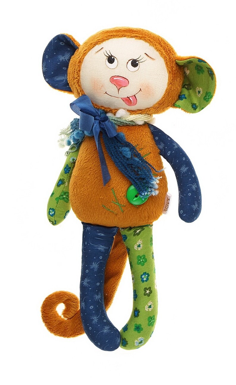 PDF Monkey Sewing Pattern & Tutorial Monkey Plush Animal - Etsy