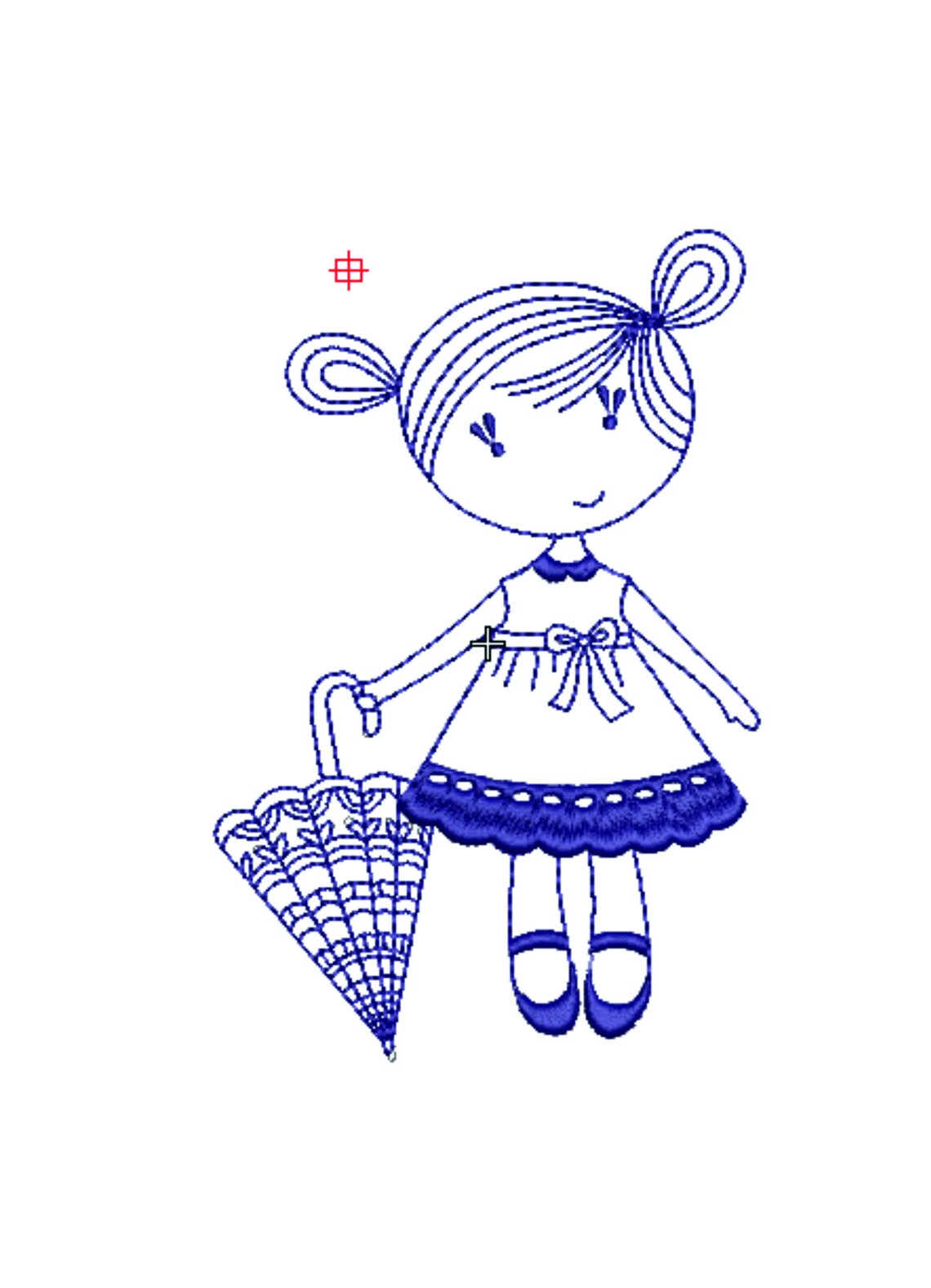 Baby Girl Machine Embroidery Designs for Girls Umbrella Embroidery ...