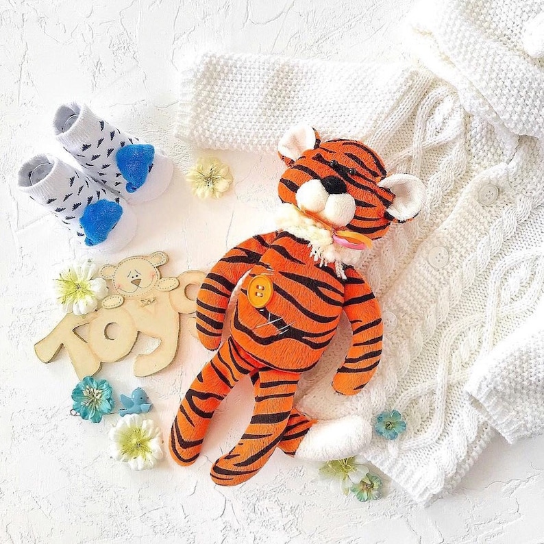 Plush Tiger Sewing Pattern Tiger Pattern PDF Plushie Sewing | Etsy