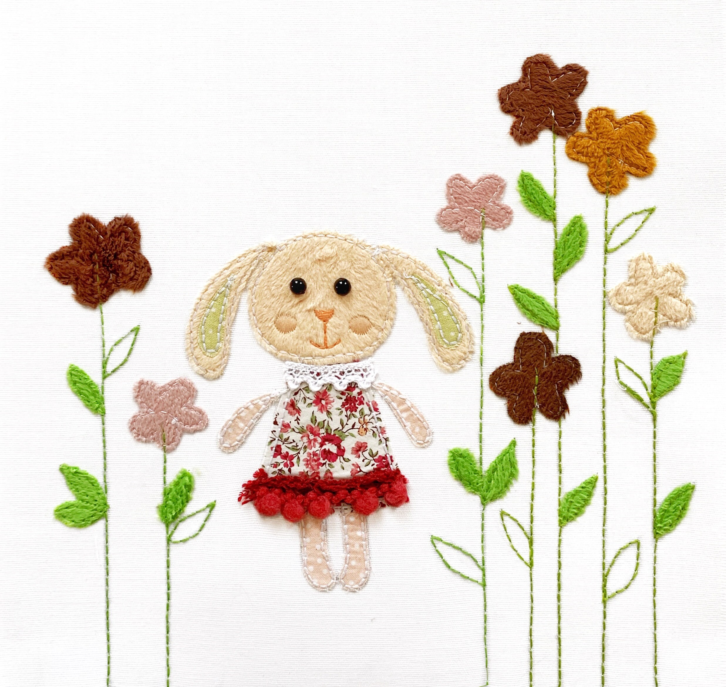 Bunny Machine Embroidery Design Rabbit Embroidery Pattern Kids - Etsy