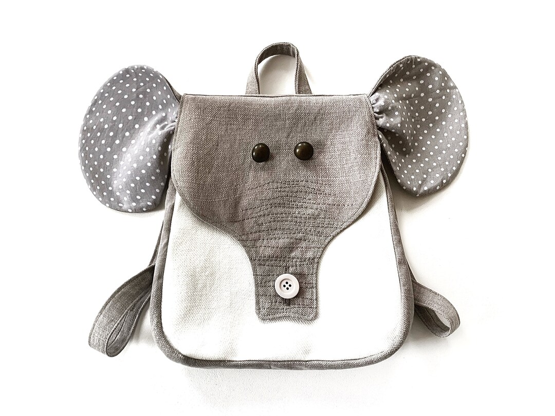 Elephant Backpack Pattern, Backpack Sewing Tutorial, Kindergarten ...