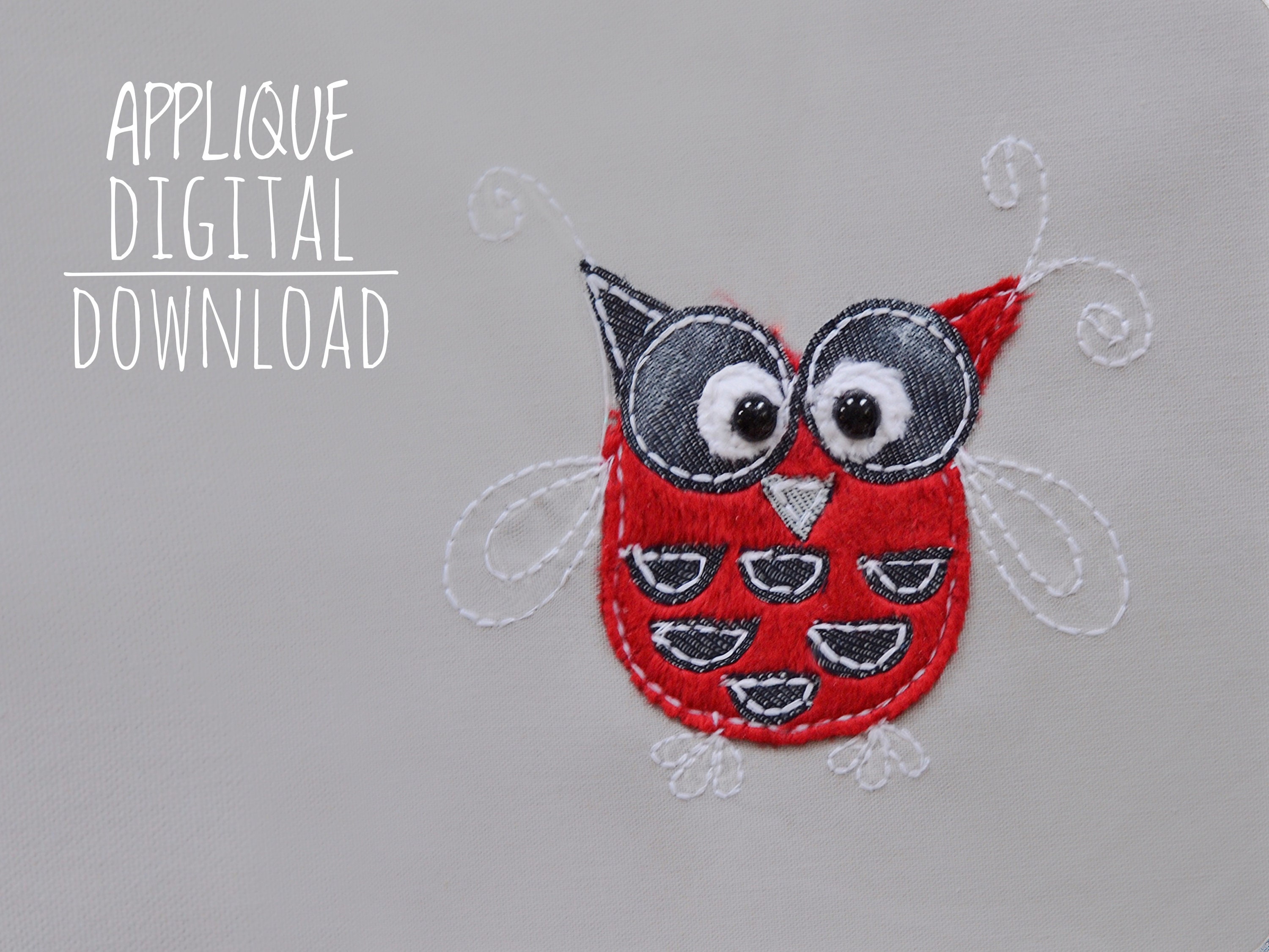 Owl Machine Embroidery Designs Kids Applique Bird Embroidery - Etsy