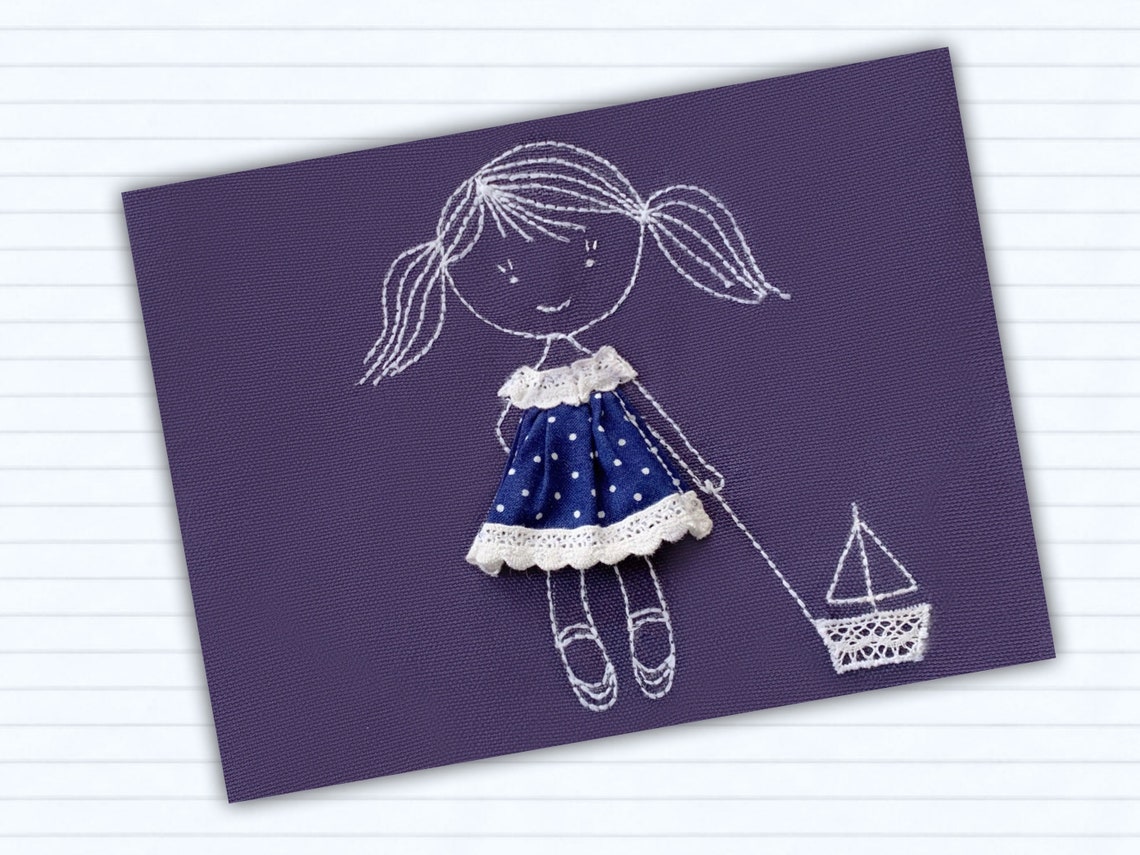 Baby Girl Machine Embroidery Designs Children Applique | Etsy