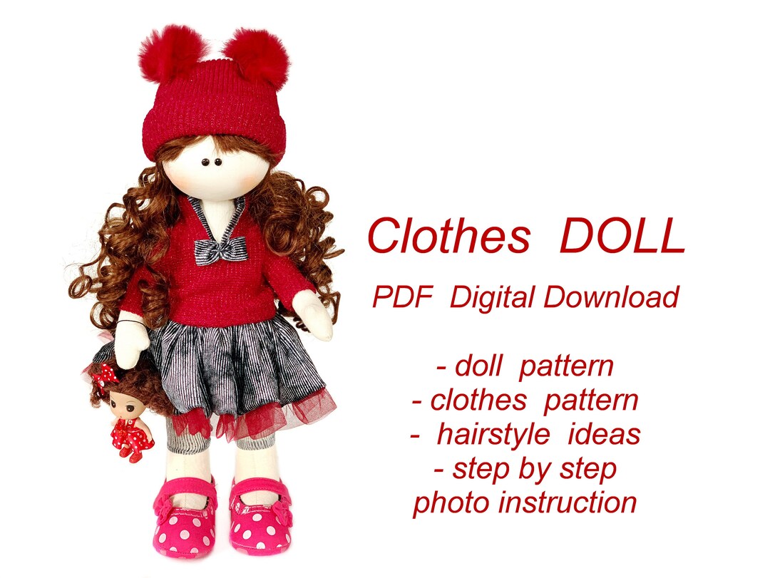 Cloth Doll Pattern PDF Sewing Tutorial PDF Doll Pattern Rag - Etsy