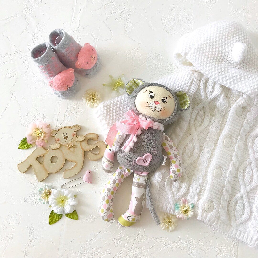 Personalized Stuffed Mice Plush Mouse Doll Snuggly Gift for Toddler ...