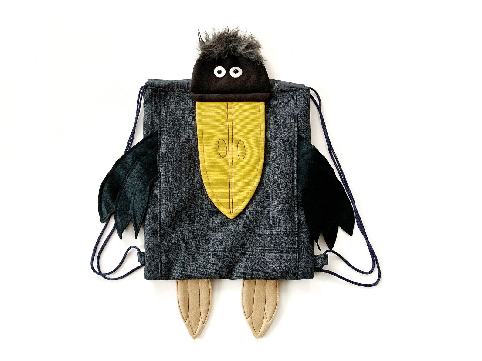 Kids Backpack Pattern Toddler Backpack Raven Kindergarten Rucksack ...