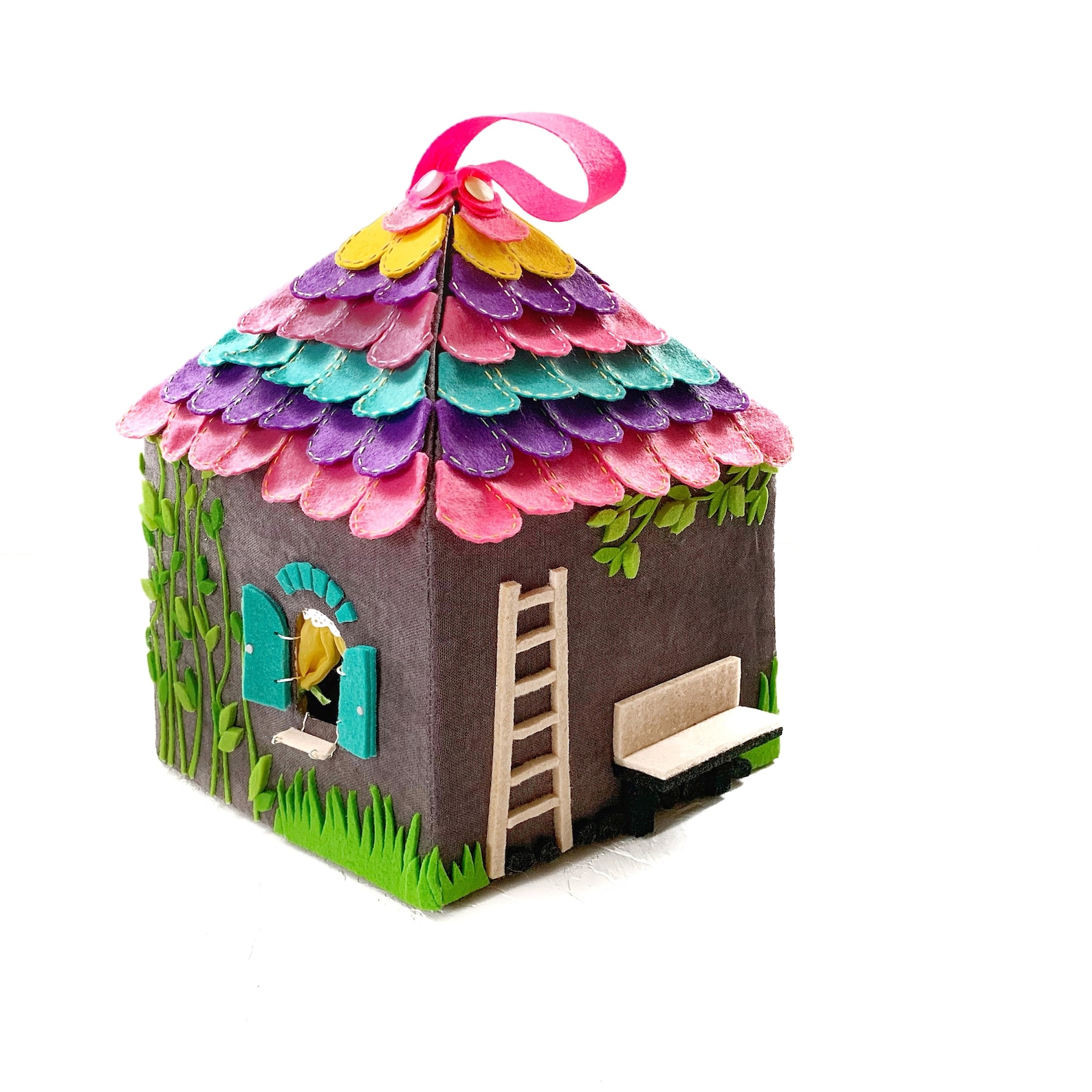 Felt House Sewing Pattern Fairy Felt Play House DIY Sewing - Etsy
