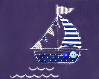 Boat Machine Embroidery Designs Steamboat Children Applique | Etsy