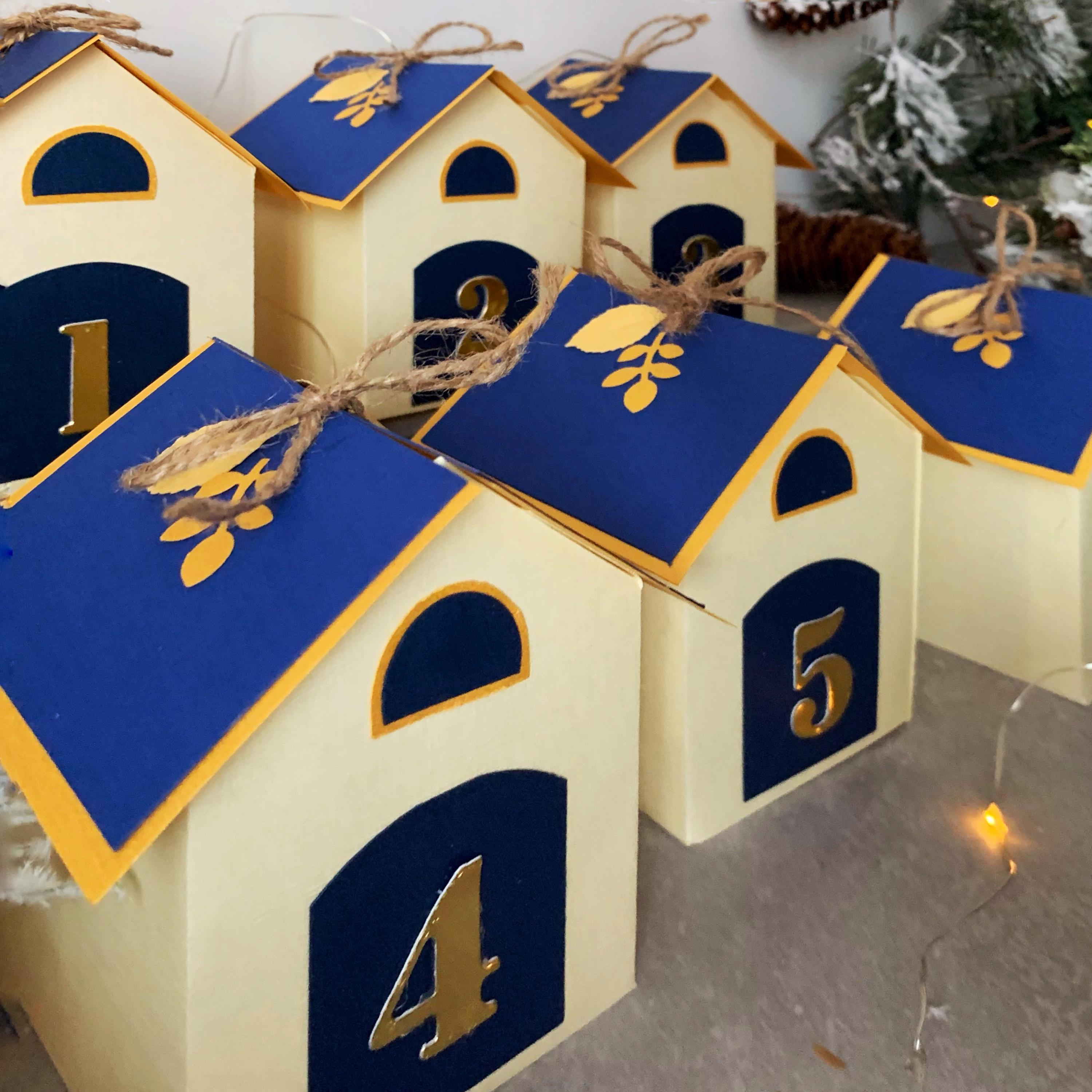 Printable Christmas Advent Calendar Boxes: European City DIY (PDF ...