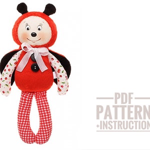 Cute Ladybug Sewing Pattern Toy PDF Ladybug Plush Pattern | Etsy