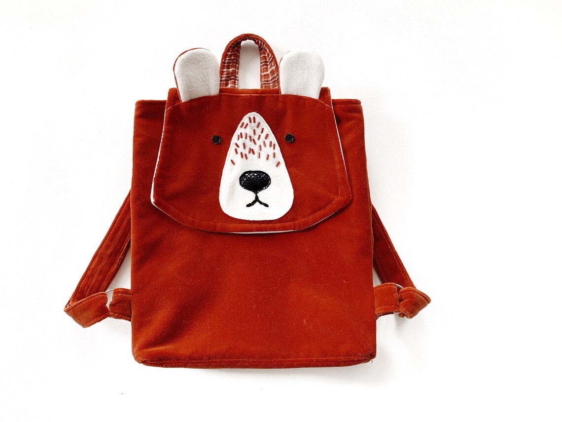 Toddler Backpack Sewing Pattern Bear Kids Backpack Boy Pattern | Etsy