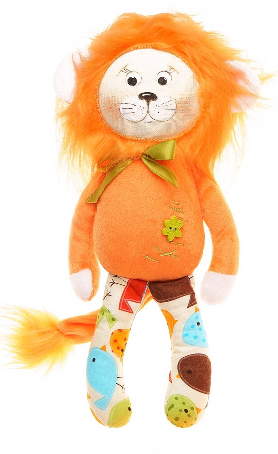 Stuffed Lion Sewing Pattern & Tutorial Lion Rag Doll Sewing Pattern PDF ...