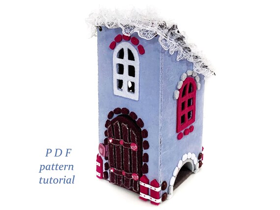 Felt Doll House Pattern PDF Christmas Village Houses Sewing | Etsy