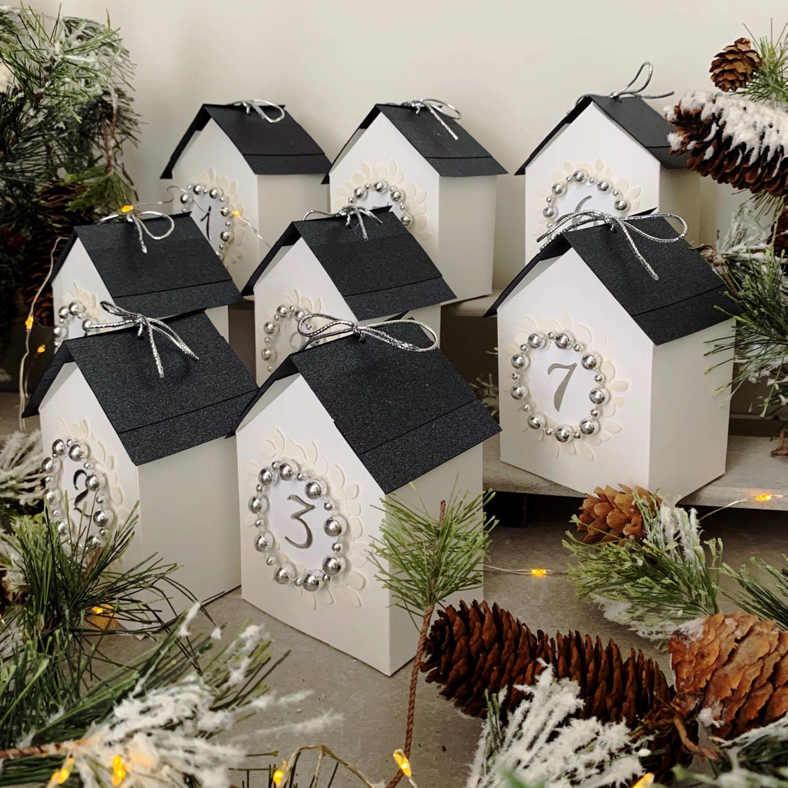 DIY Christmas Village Advent Calendar Kit: 24 House Boxes - Etsy