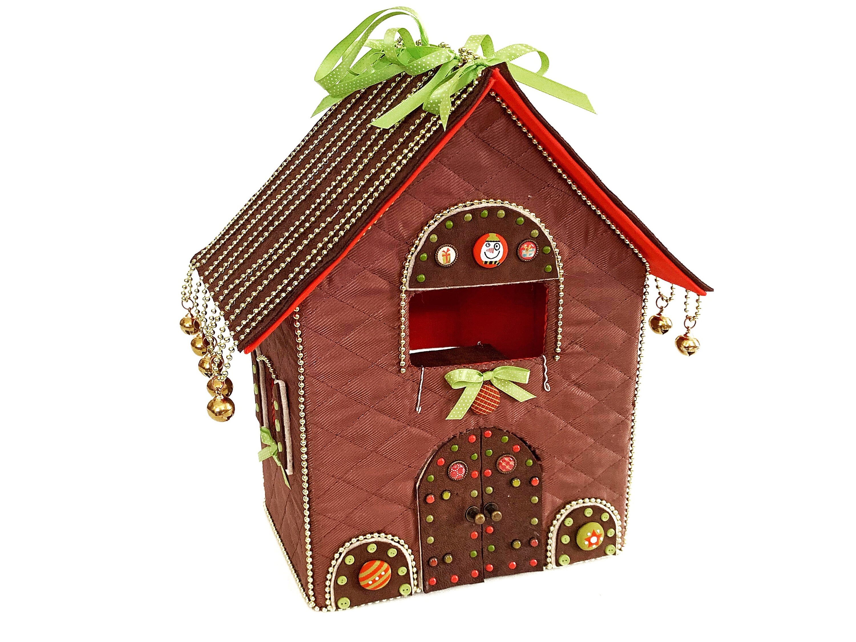 Felt Gingerbread House Sewing Pattern DIY Christmas House Kit | Etsy