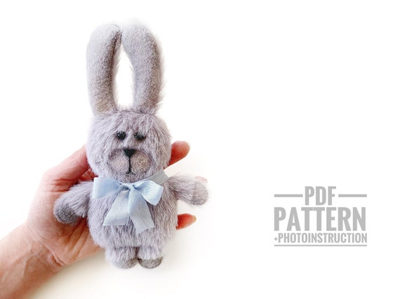 Small Plush Bunny Sewing Pattern Stuffed Bunny Rabbit Pattern | Etsy