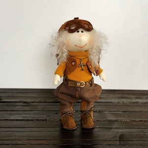 AVIATOR DOLL Pattern PDF, Digital Pattern Fabric Doll, Pattern Sewing ...