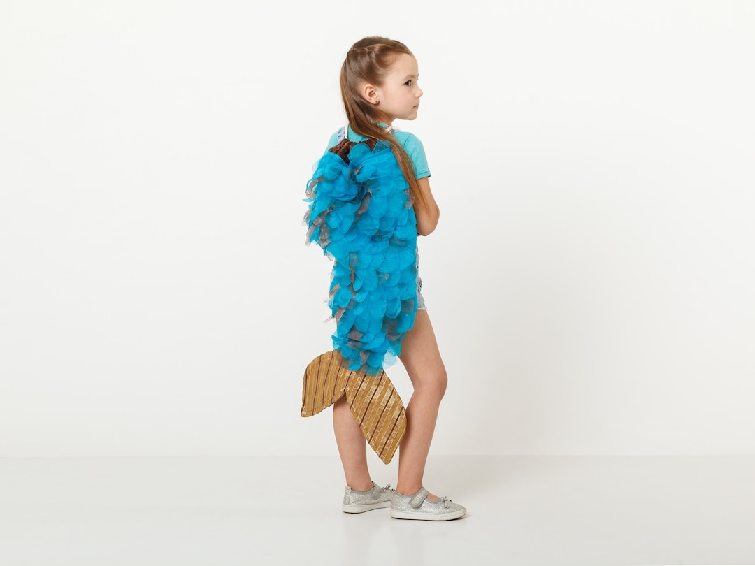 Large Fish Drawstring Bag Pattern Kids Mermaid Backpack Sewing Pattern ...