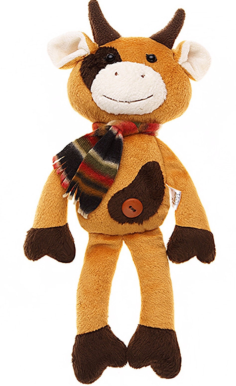 Toddler Plush Bull Doll Stuffed Ox Plushie Toy Stuffed Animal for Baby ...