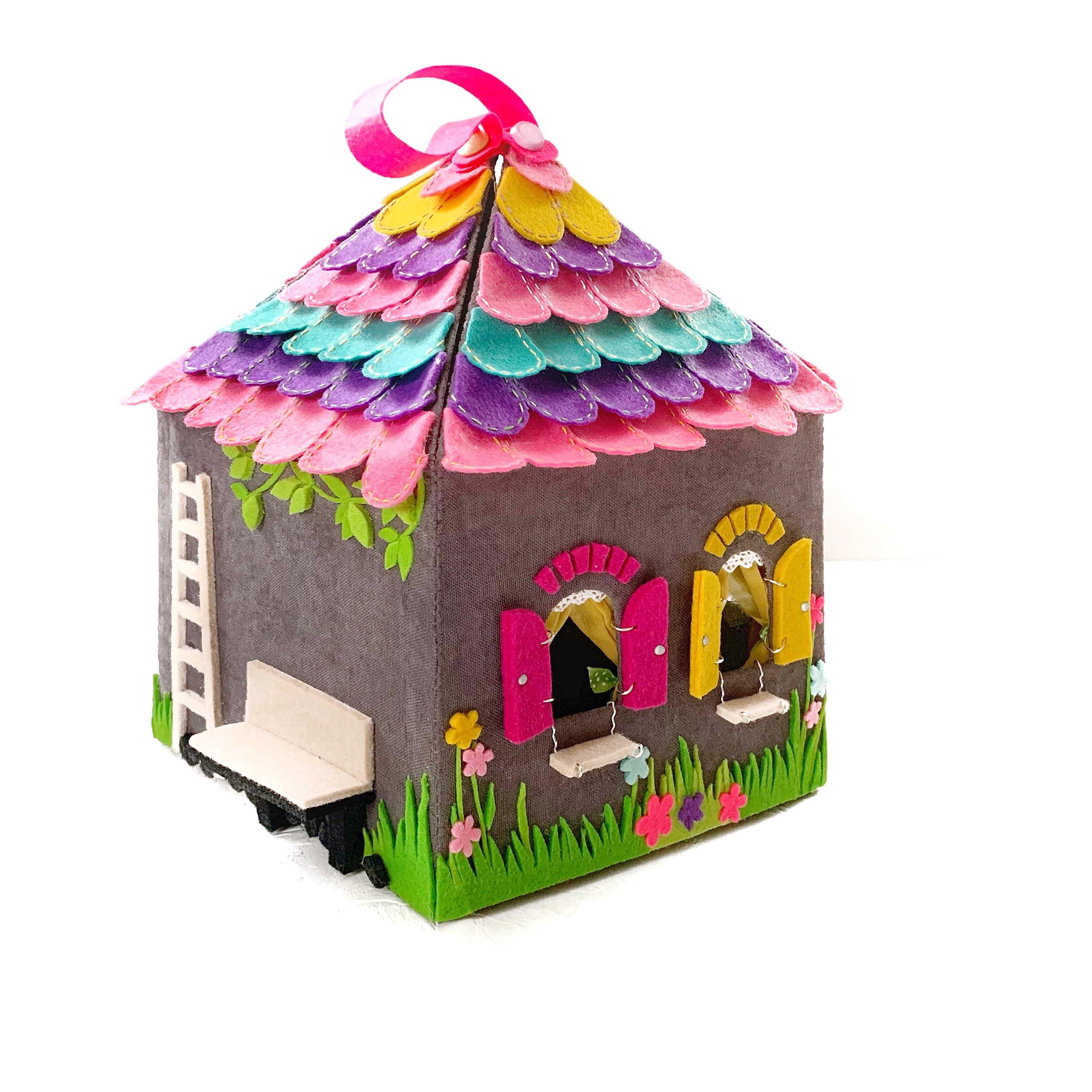Felt House Sewing Pattern Fairy Felt Play House DIY Sewing Pattern ...