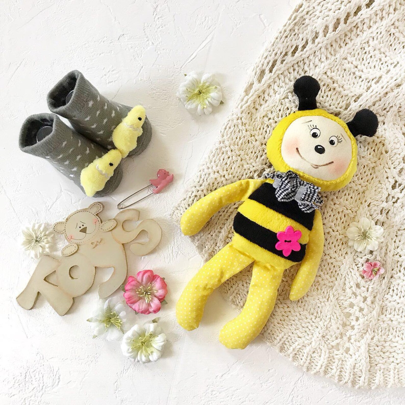Cute Plush Bee Doll Stuffed Bee Plushie Toy Toddler Girl Gift - Etsy