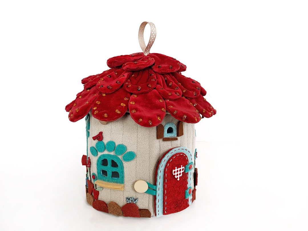 Fairy House Sewing Pattern, Felt House, Fabric Doll House PDF Pattern ...