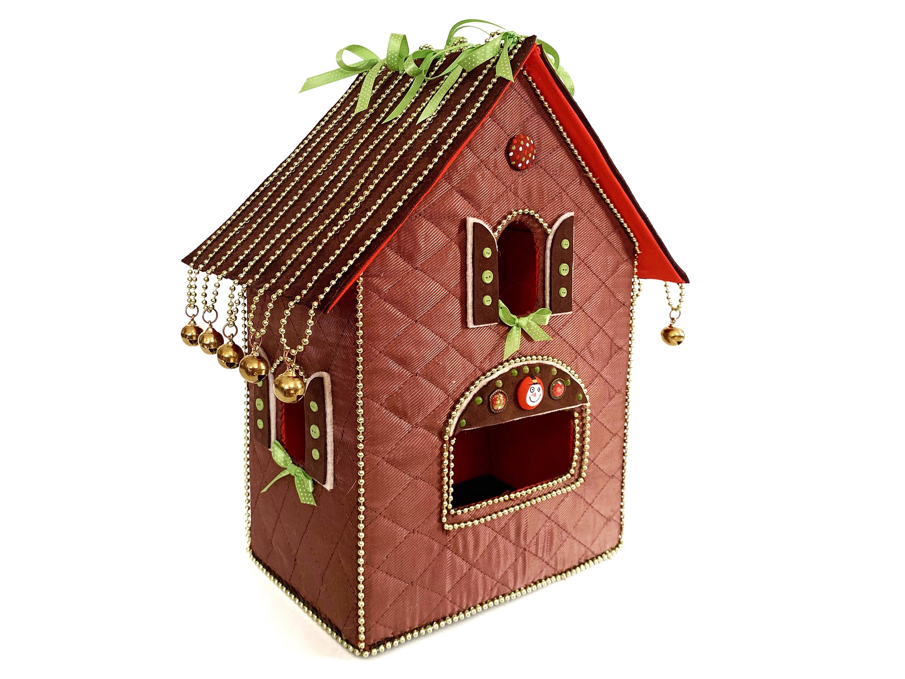 Felt Gingerbread House Sewing Pattern DIY Christmas House Kit | Etsy