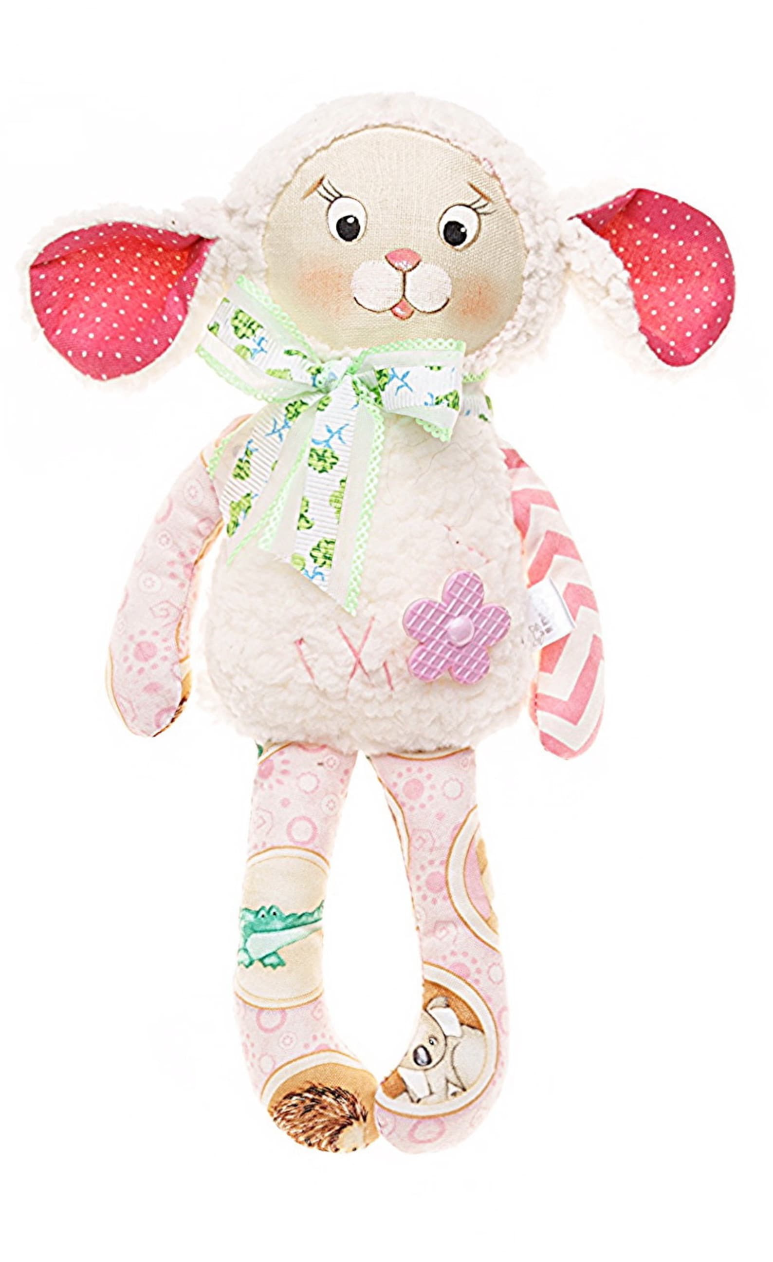 Plush Lamb Sewing Pattern Sheep Stuffed Animal Patterns Lamb Rag Doll ...