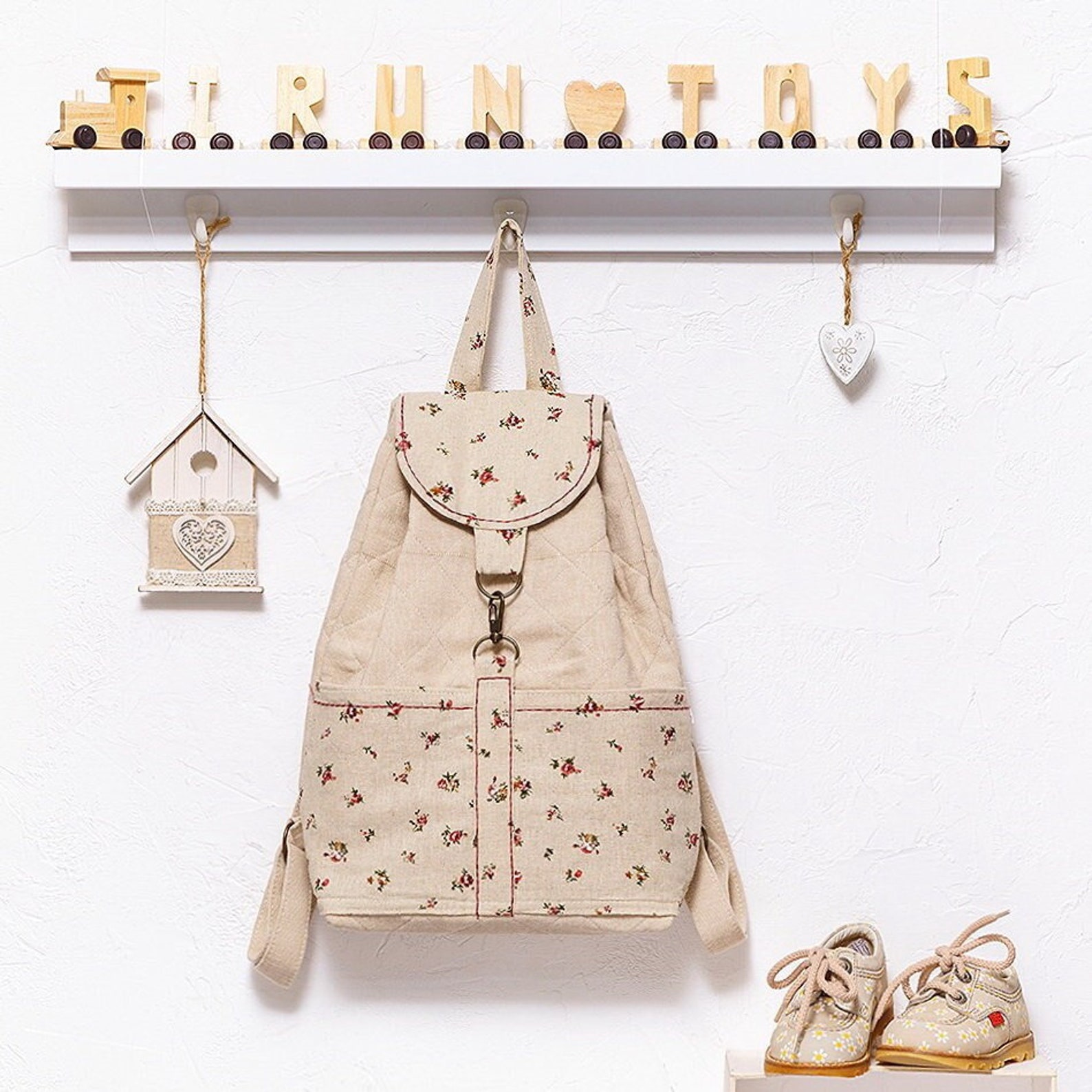 Linen Backpack for Kids Personalized Toddler Backpack Mini - Etsy