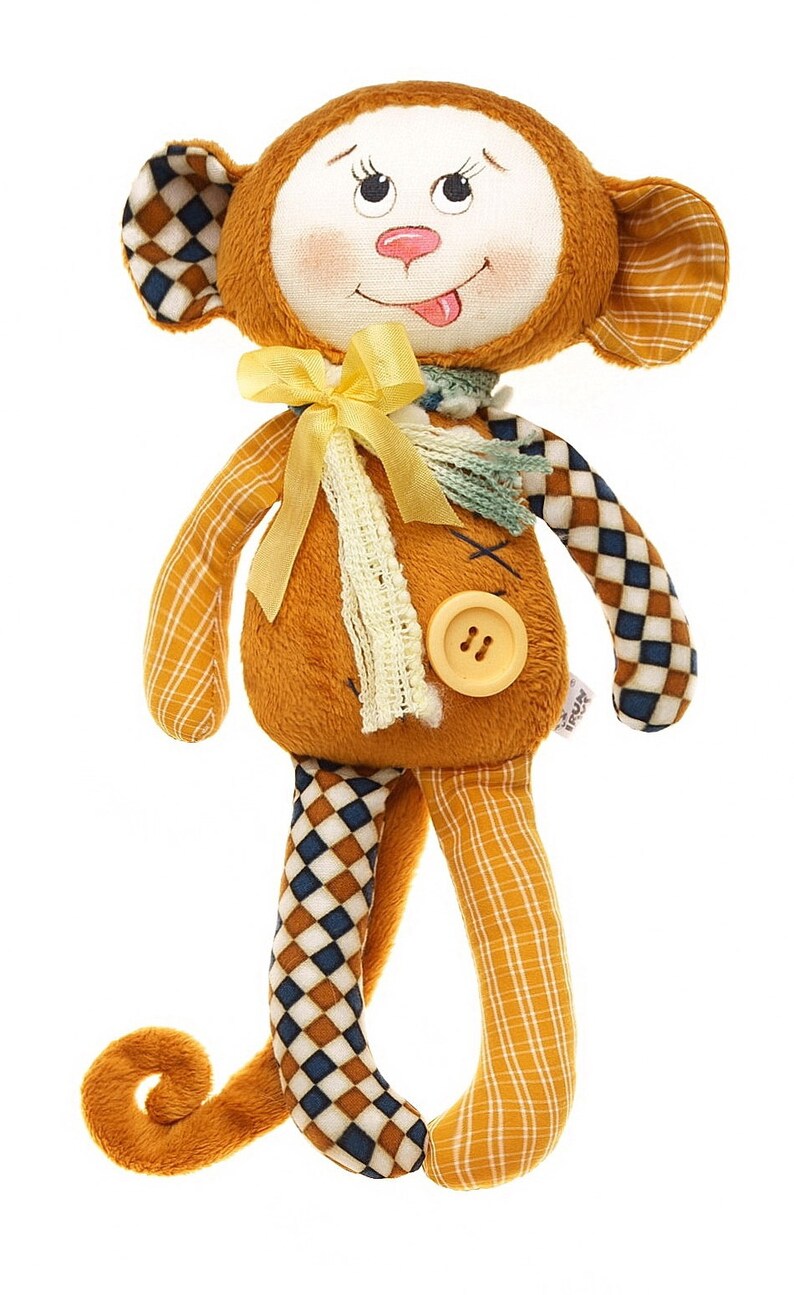 PDF Monkey Sewing Pattern & Tutorial Monkey Plush Animal - Etsy